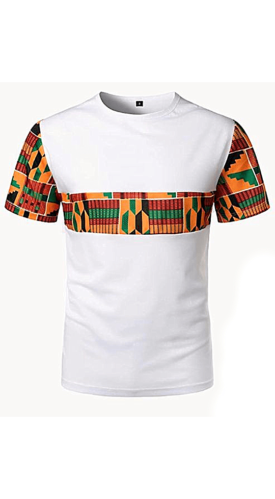 Ankara Mix T-shirt, Ankara T-shirt, T-shirt, Touch of Ankara II African ...